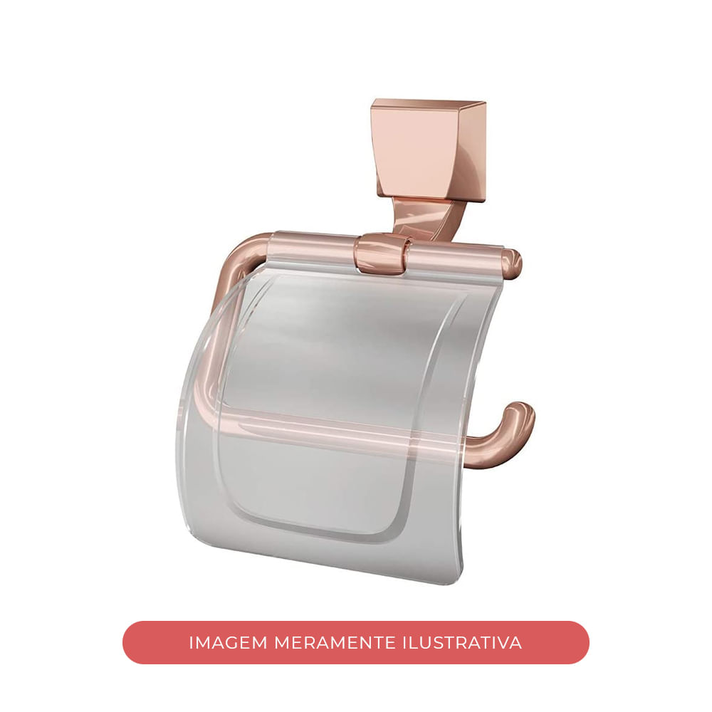 Kit Torneira com Acessórios para Banheiro Rose Gold 2004 F71 Lorenzetti